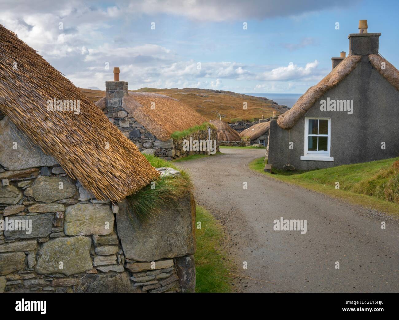 Isle of Lewis, Scotland: Garenin Blackhouse Village, a restored ...