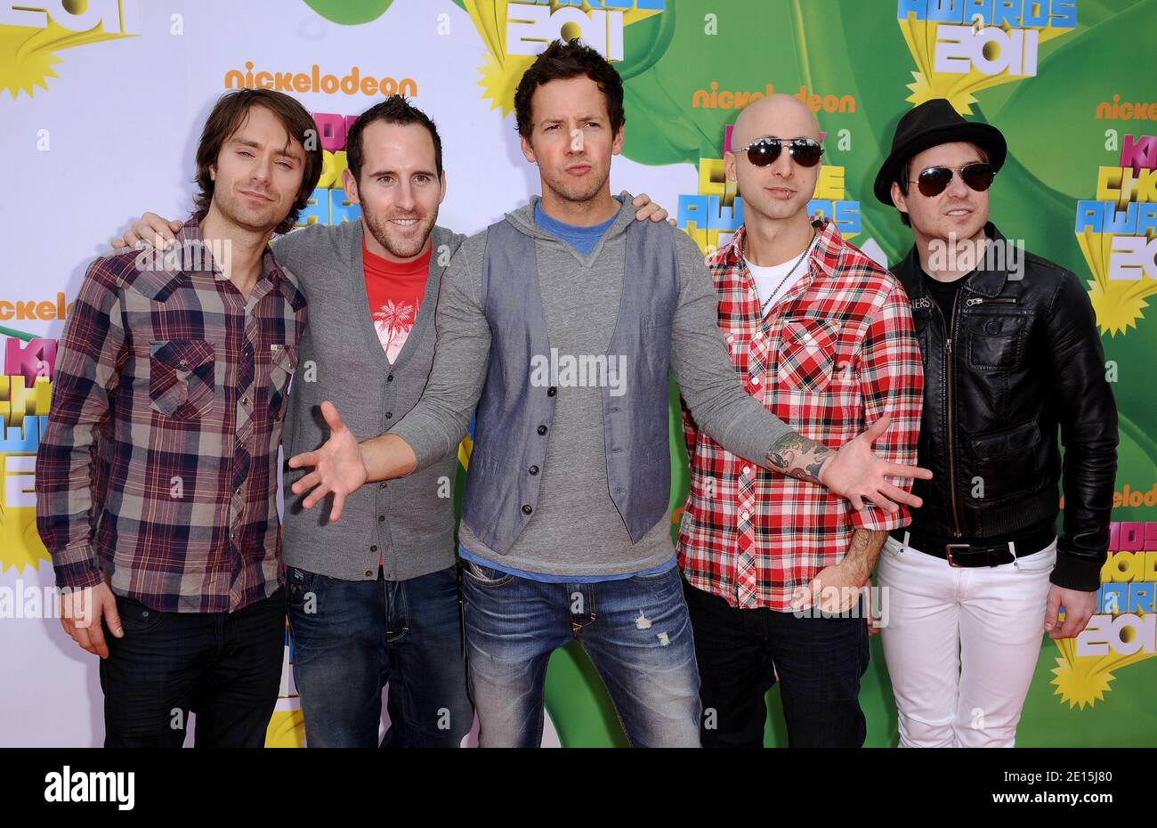 Simple Plan attends the 24th Annual Kids' Choice Awards in Los Angeles ...