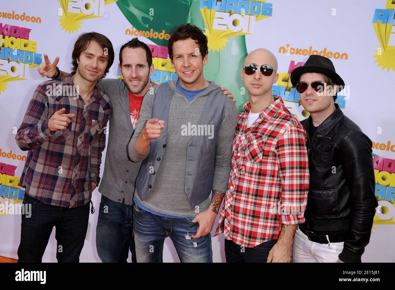 Simple Plan attends the 24th Annual Kids' Choice Awards in Los Angeles ...