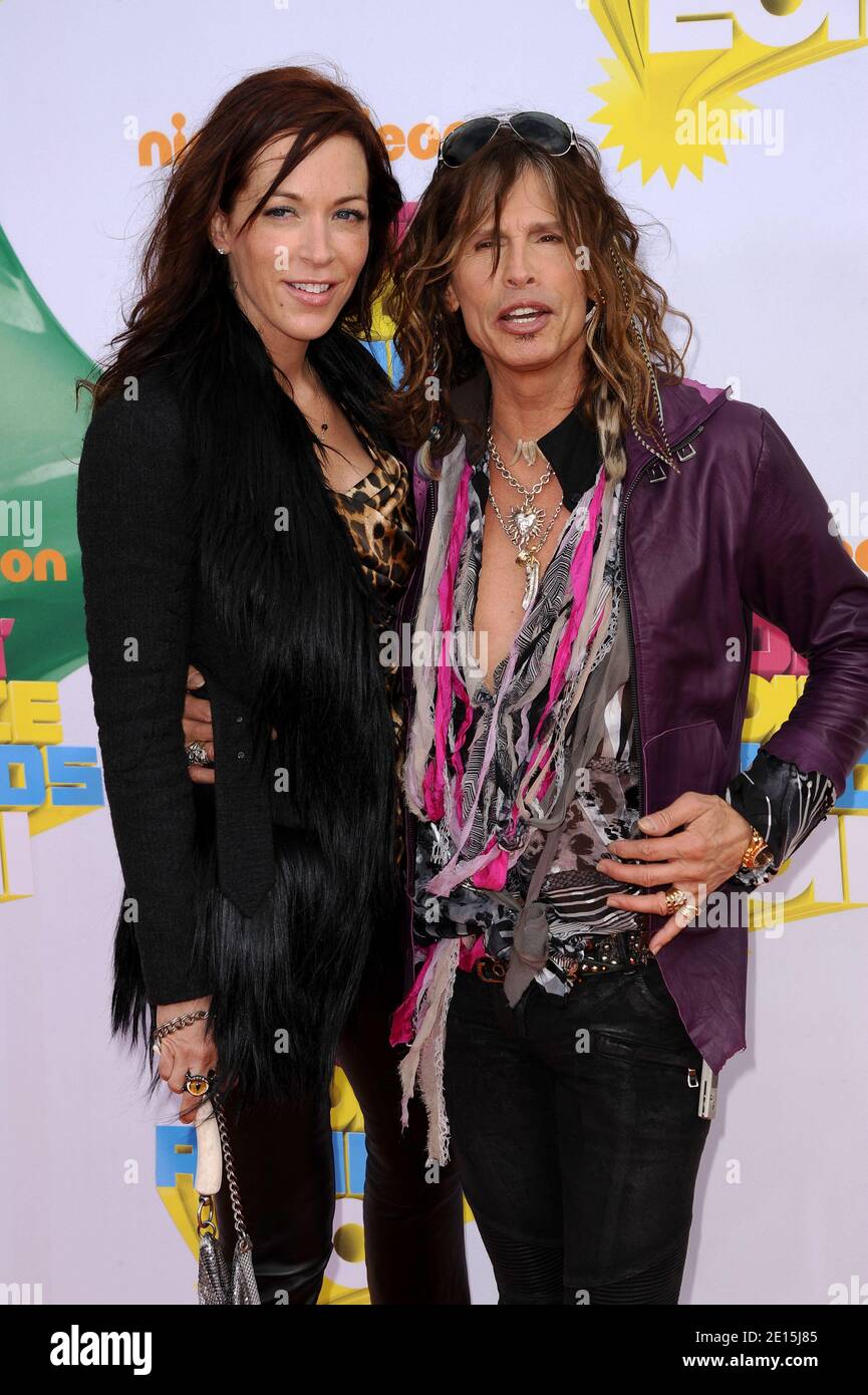 Steven Tyler and Erin Brady attend the 24th Annual Kids' Choice Awards ...