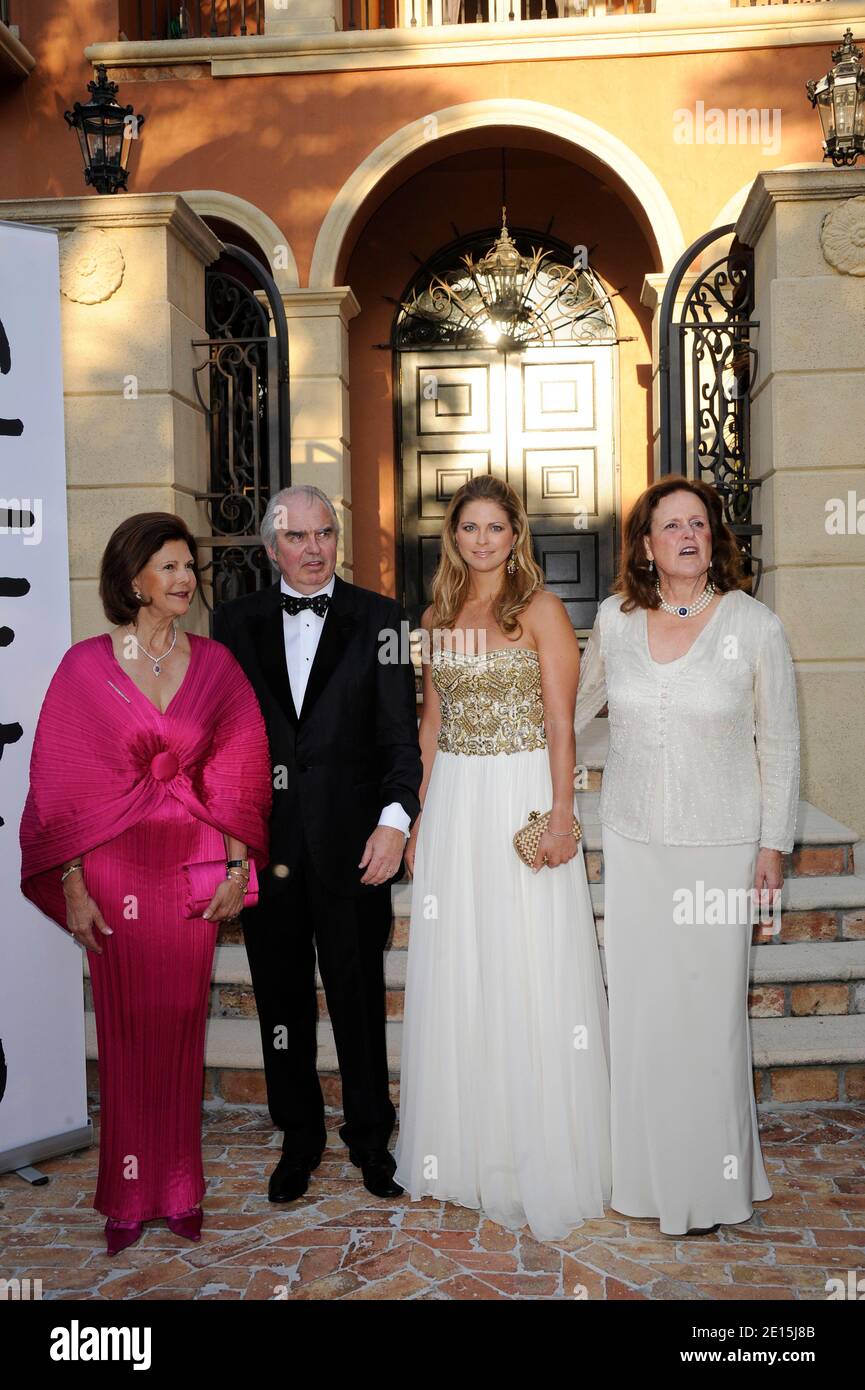 From left Queen Silvia, Mr. Per-Olof, Princess Madeleine, and Mrs. Asa ...