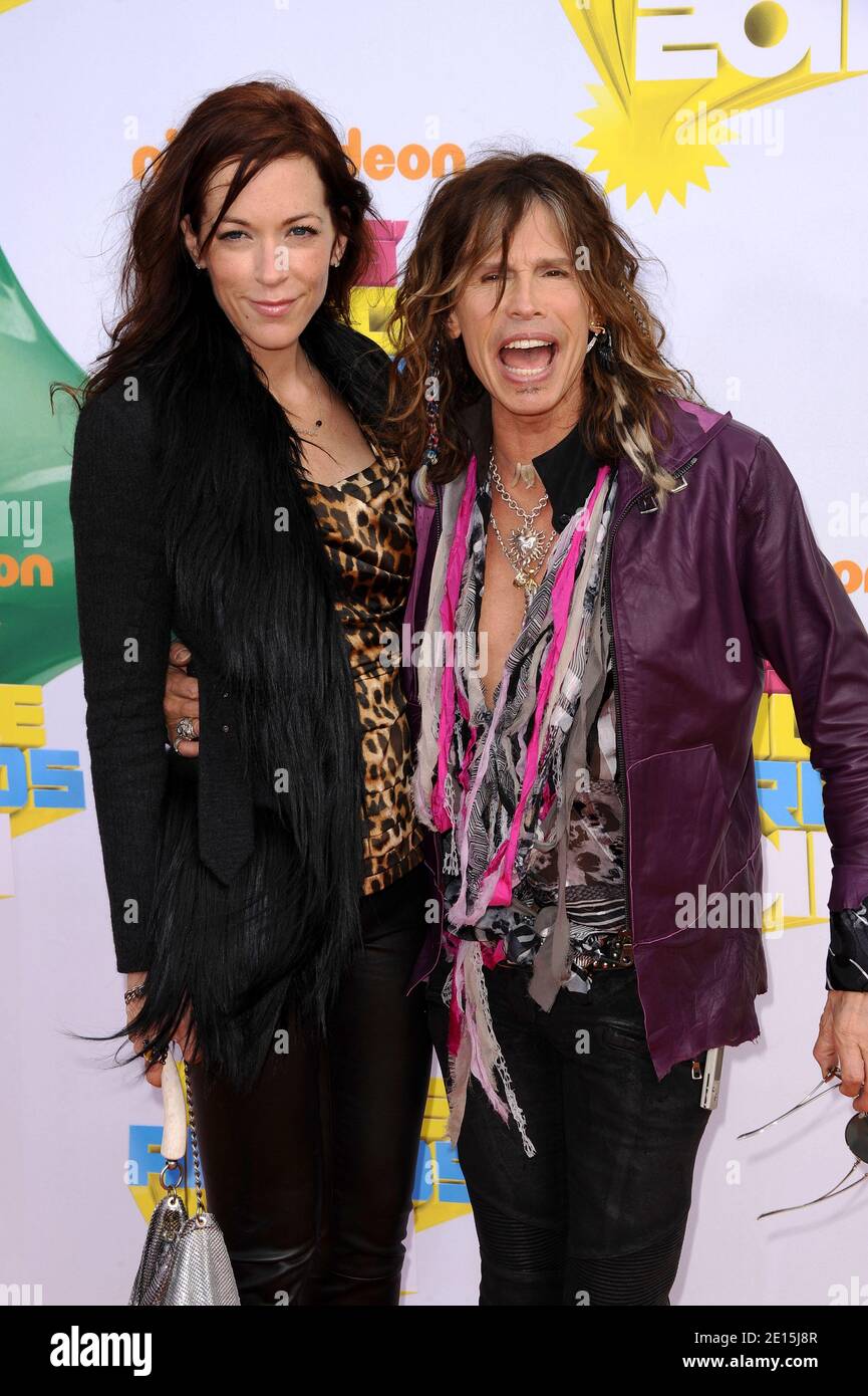 Steven Tyler and Erin Brady attend the 24th Annual Kids' Choice Awards ...