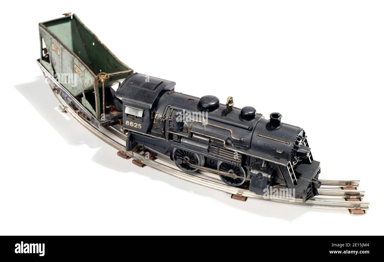 Black model locomotive on Cut Out Stock Images & Pictures - Alamy