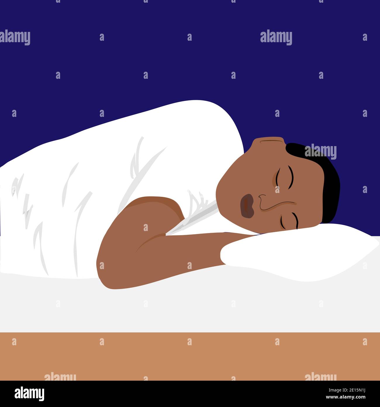 Sleeping Cartoon Man