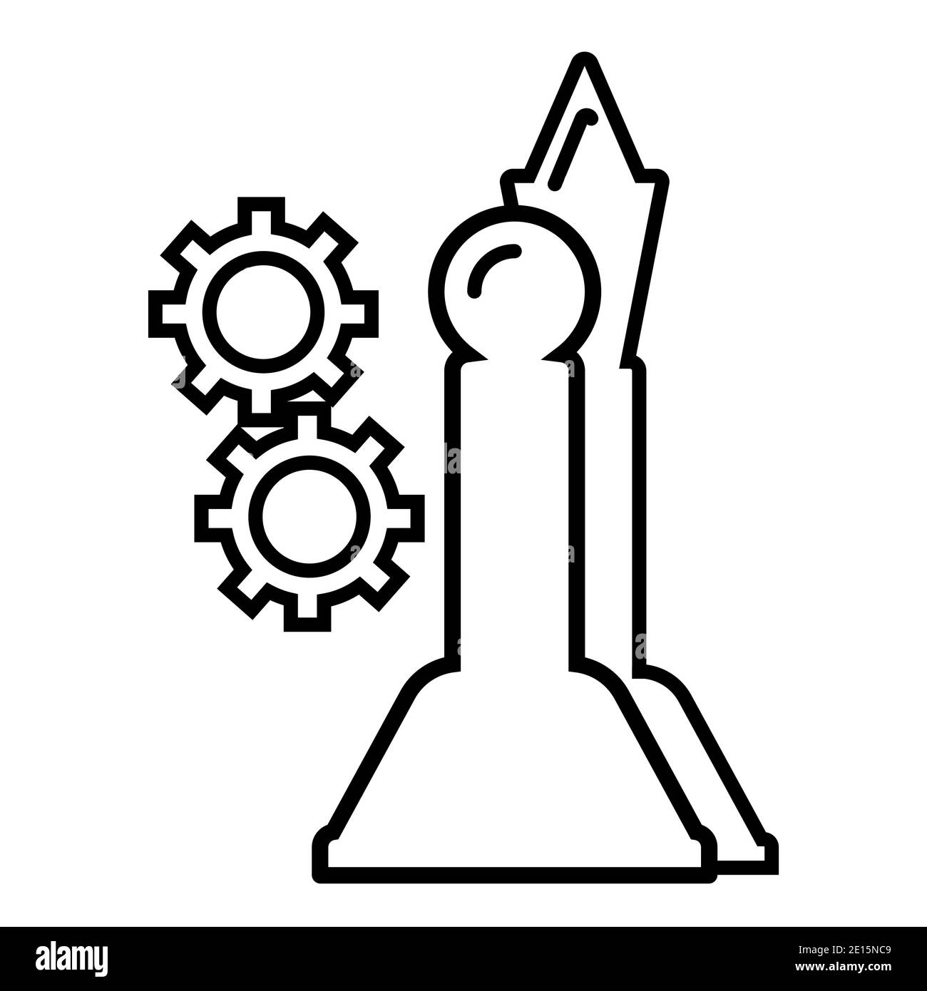 Flat design vector icon for data analysis, strategy planning and ...