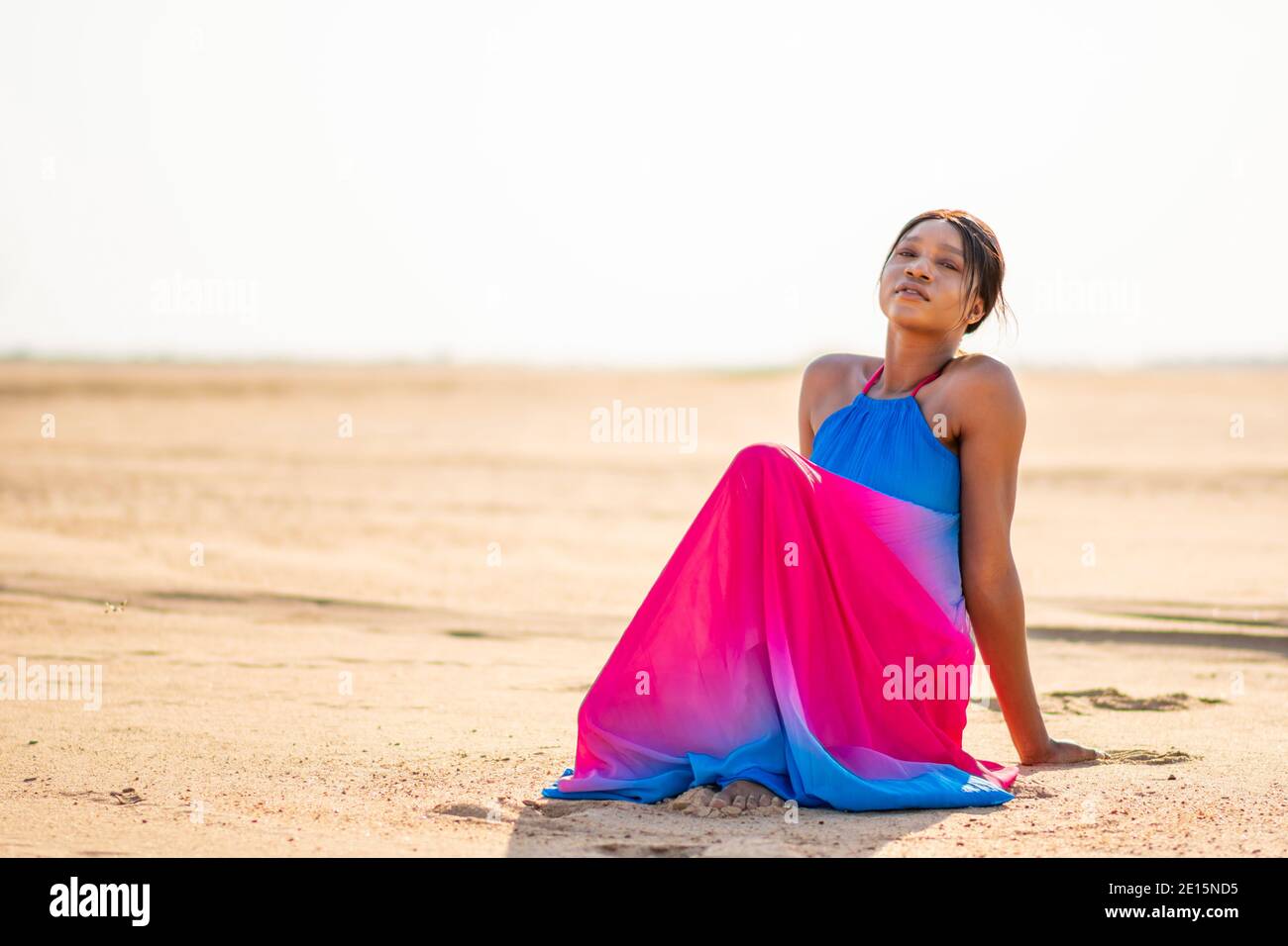 African woman model beach hi-res stock photography and images - Alamy