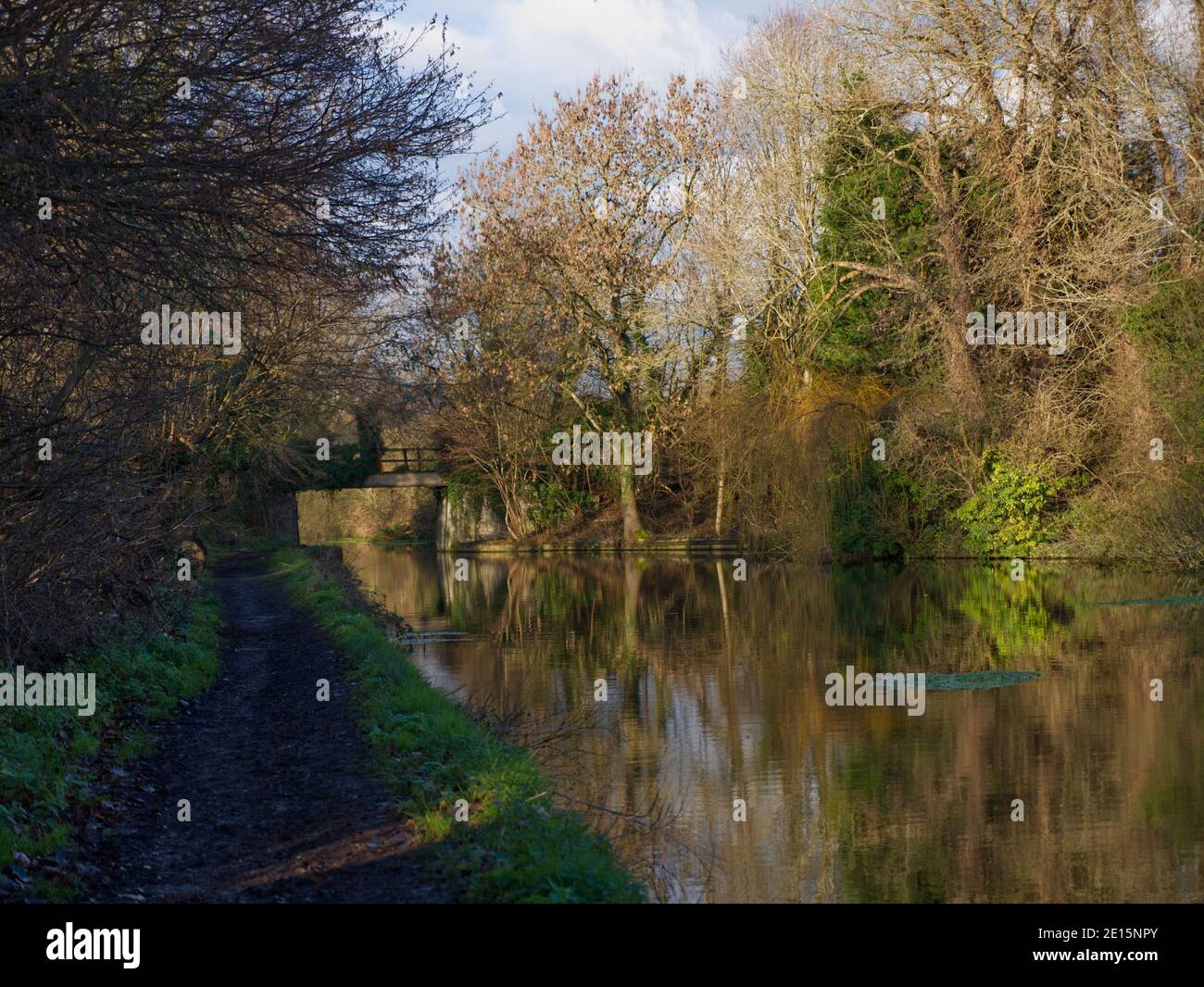 Grand Union Canal, Harefield, England. Canal Walk, towpath and Locks ...