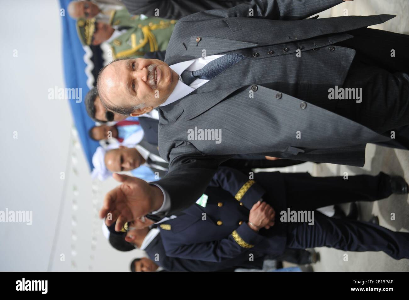 Algerian President Abdelaziz Bouteflika arrives in Tamanrasset, Algeria ...