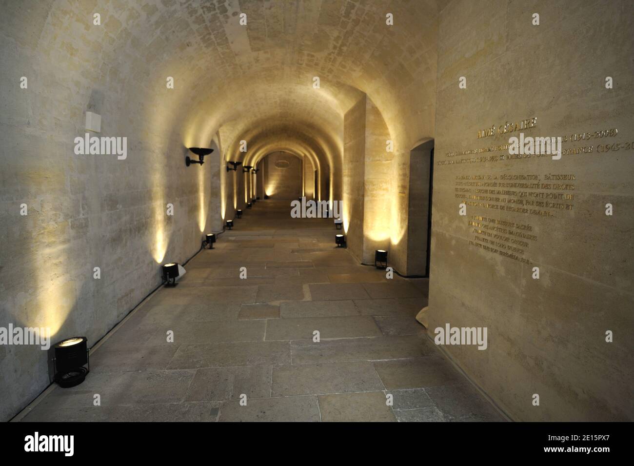 A picture taken on April 6, 2011 in the crypt of the Pantheon church in ...