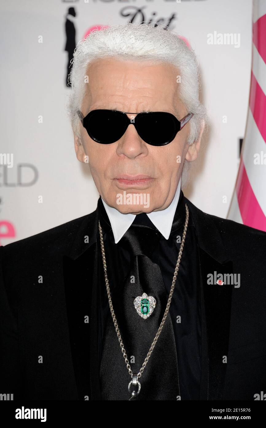 Karl Lagerfeld attending the Coca-Cola Light & Karl Lagerfeld New ...
