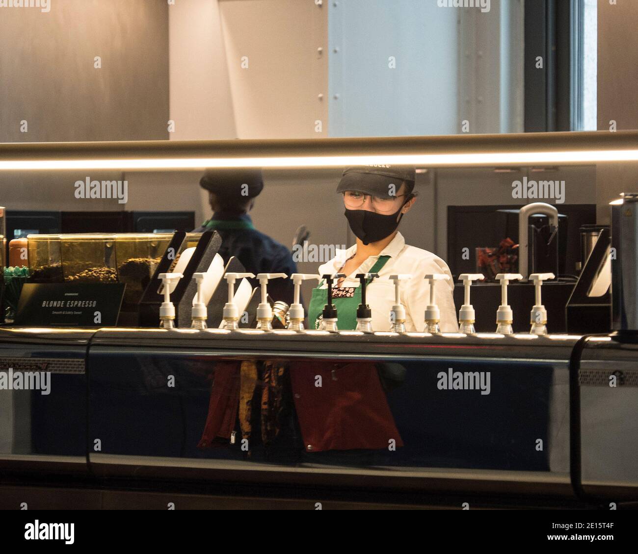 Manhattan, New York, USA. 4th Jan, 2021. A new Starbucks at the ...