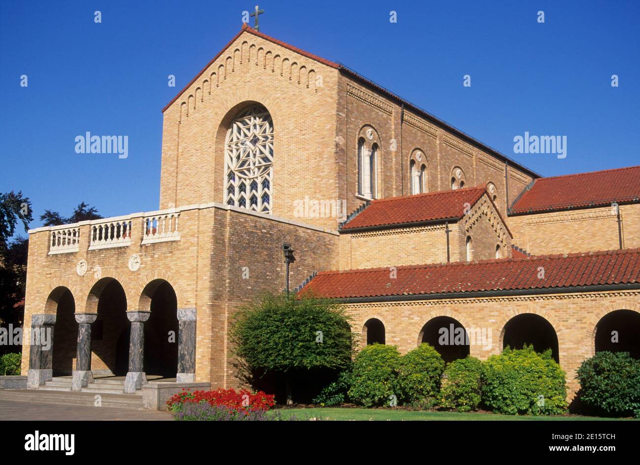 Church, Mt Angel Abbey, Mt Angel, Oregon Stock Photo - Alamy