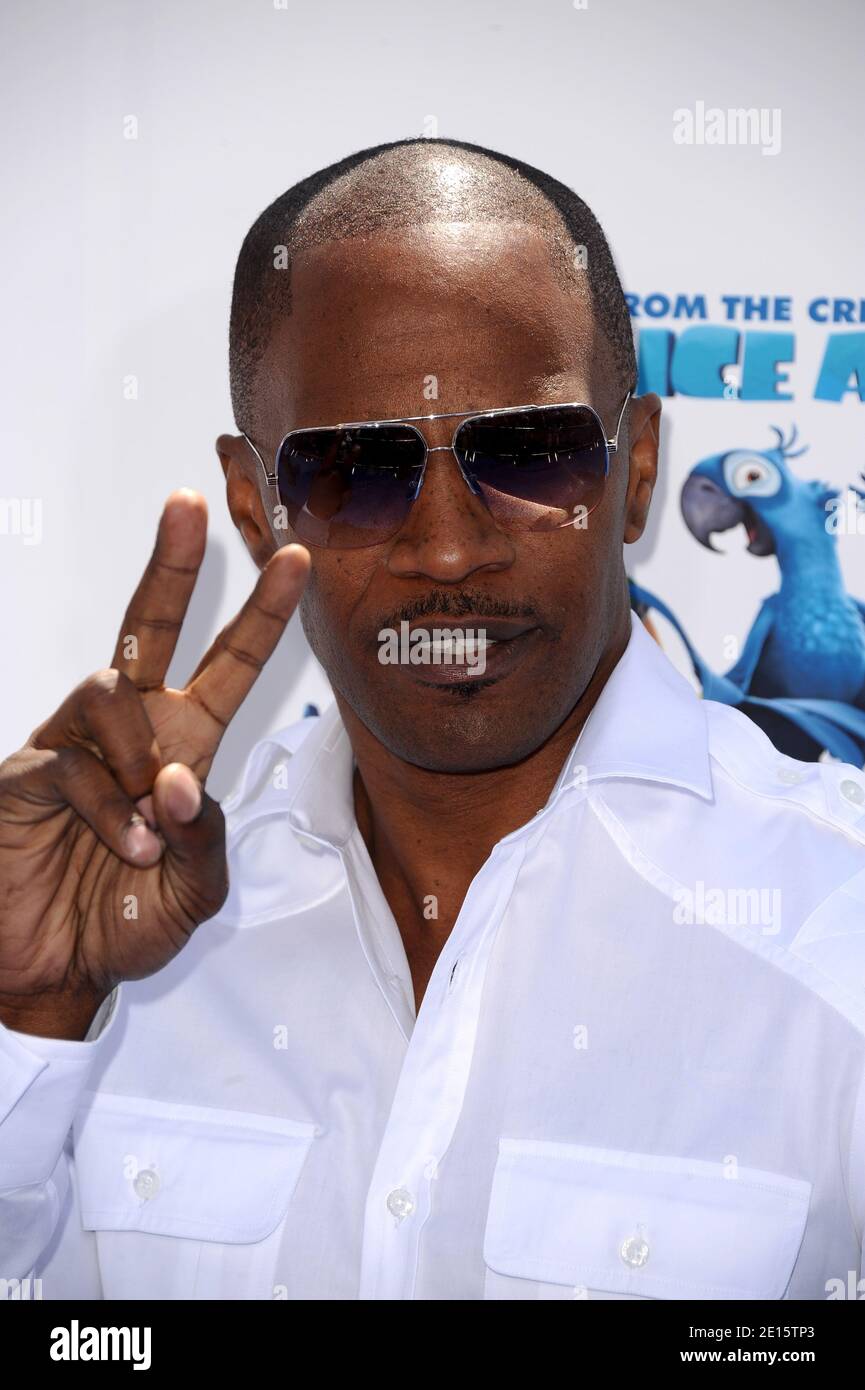 Jamie Foxx attends the premiere of 'Rio' at the Chinese Theatre in Los ...