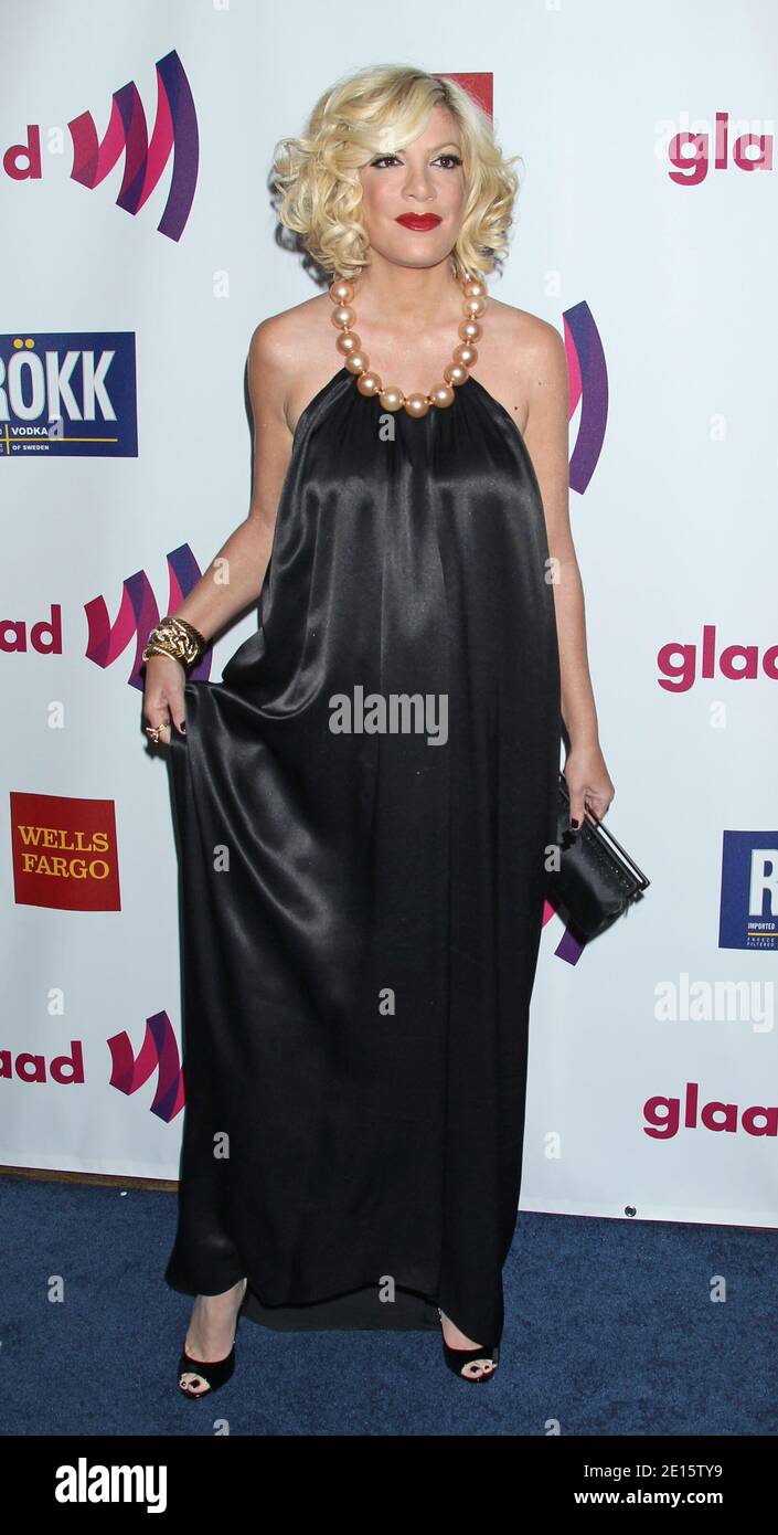 Tori Spelling arriving for the 22nd Annual Glaad Media Awards at the ...