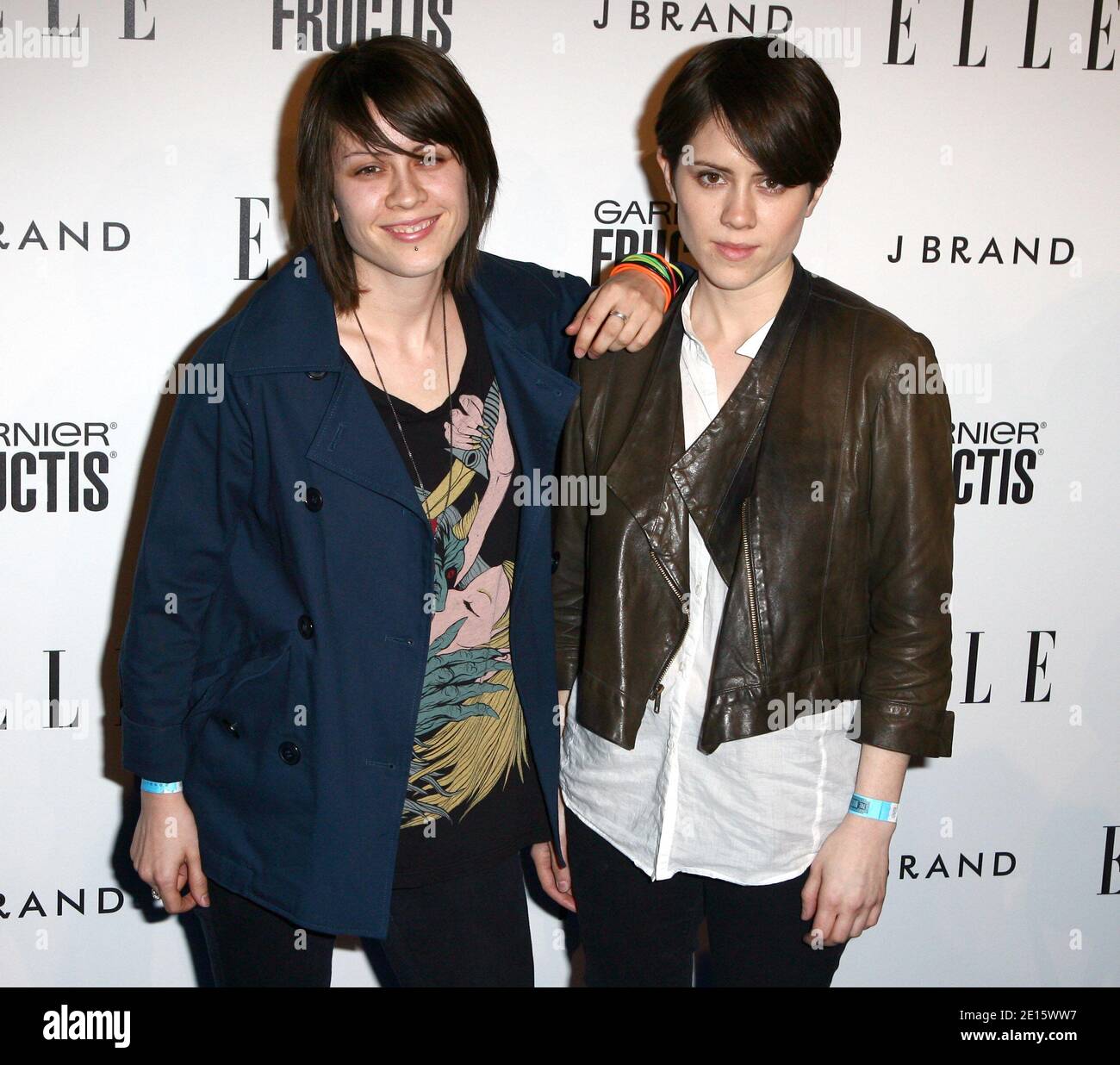 Tegan Quin and Sara Quin arriving for ELLE's 2nd Annual Women in Music ...