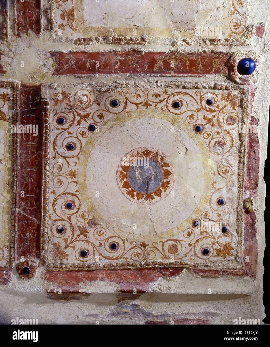 A view of the Domus Transitoria, Roman Emperor Nero's palace in Rome ...