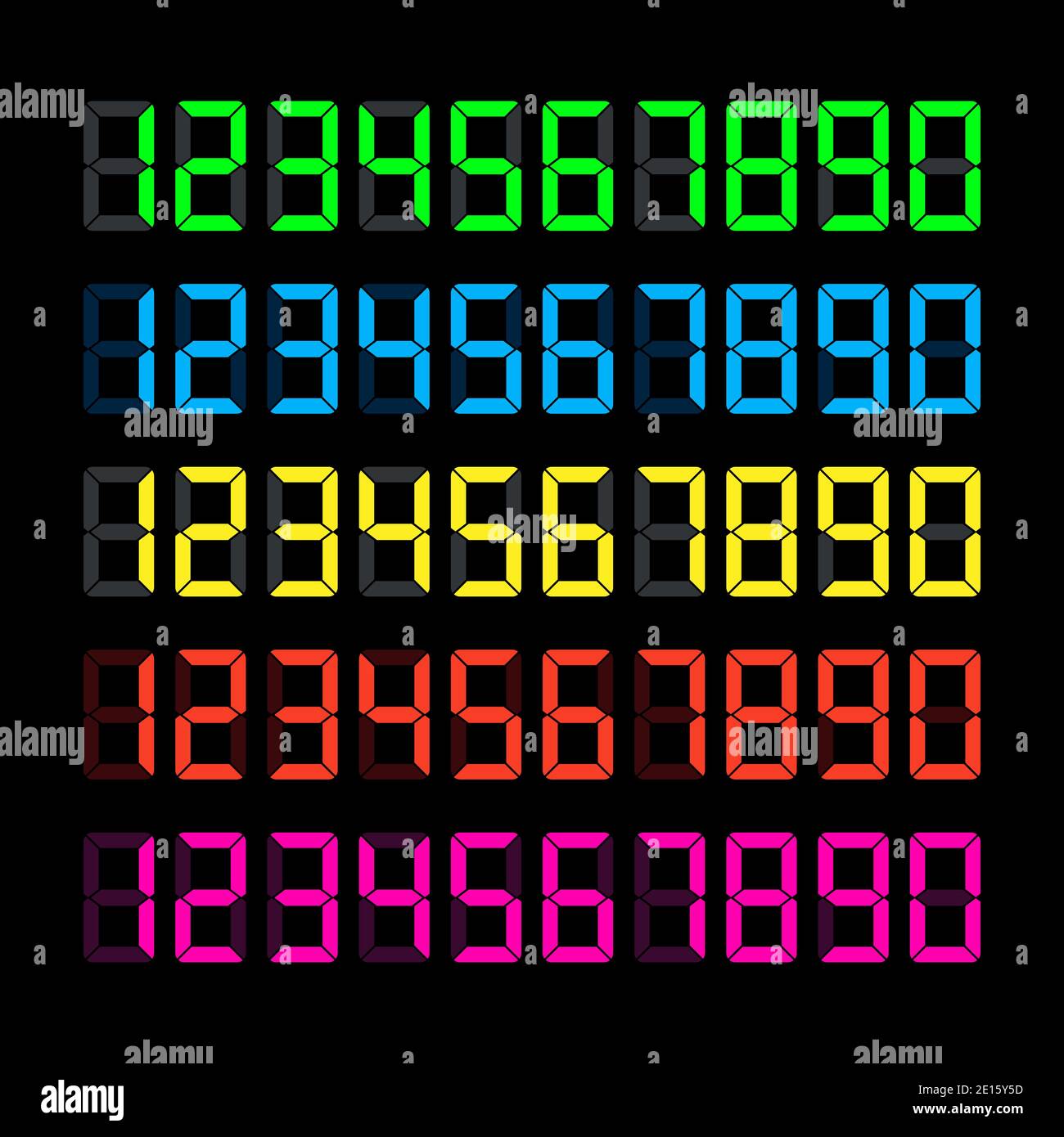 Numbers Digital Stock Illustration