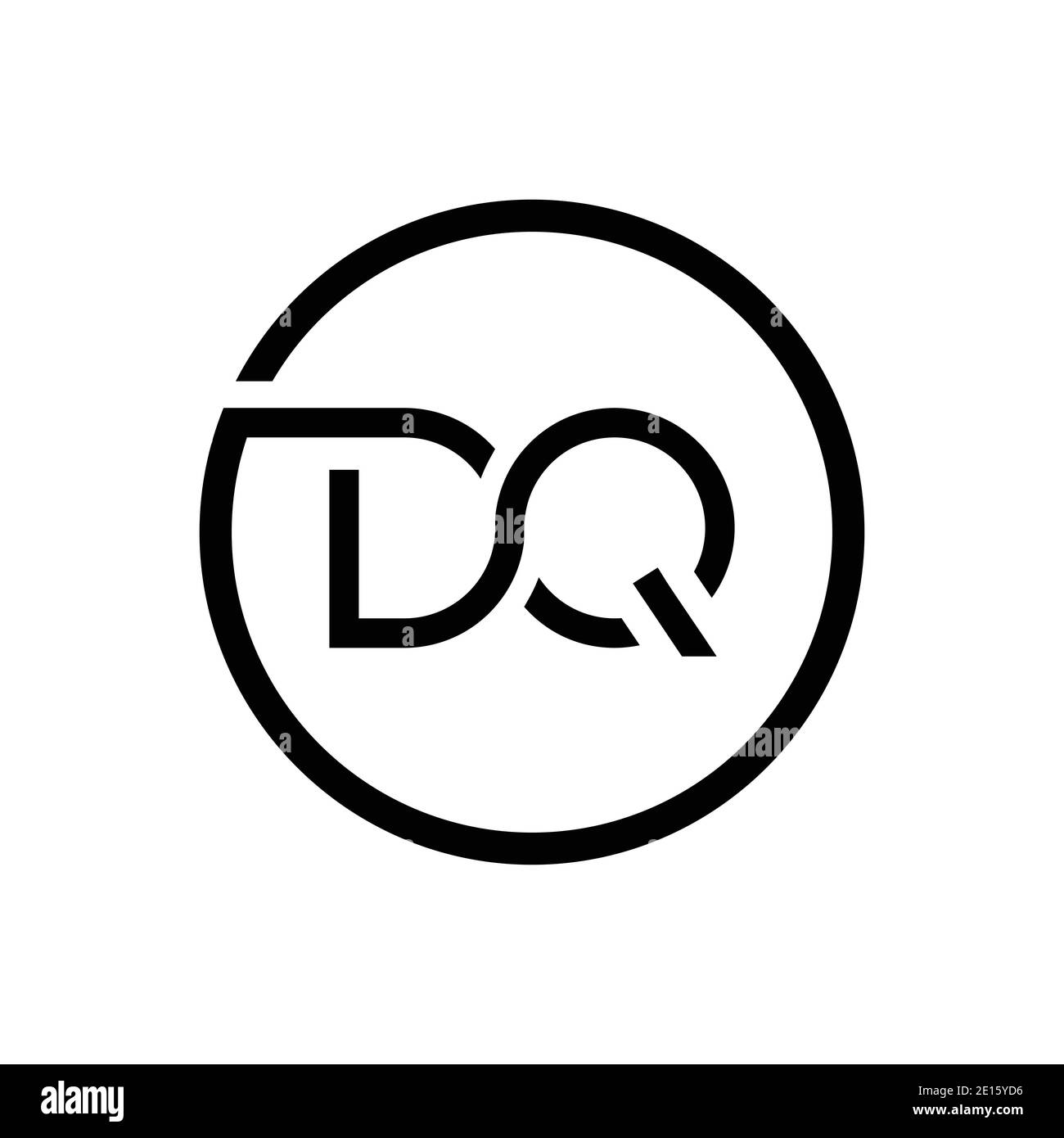Initial DQ Letter Logo Creative Typography Vector Template. Creative ...