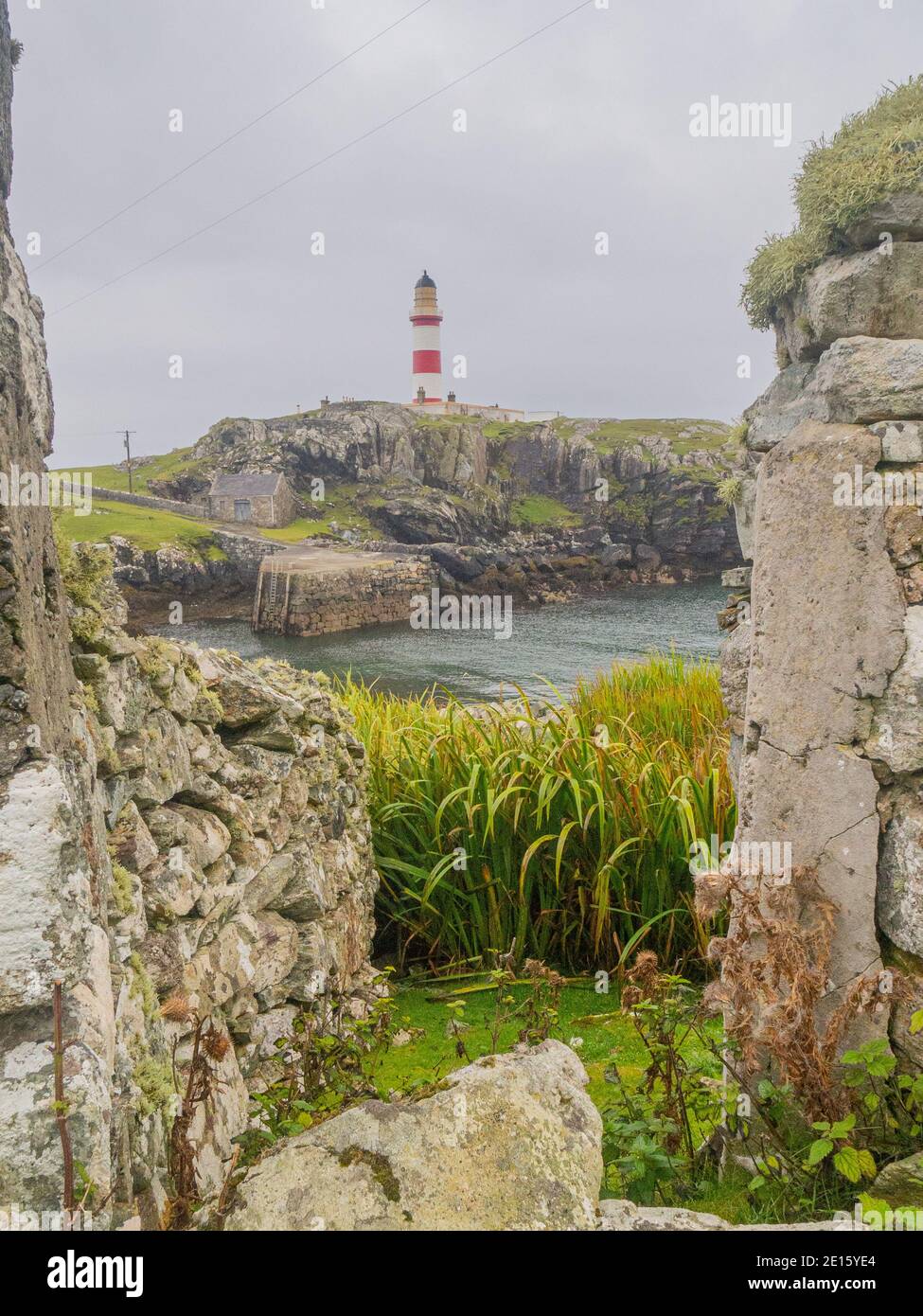 Eilan Glas Lighthouse Stock Photo - Alamy