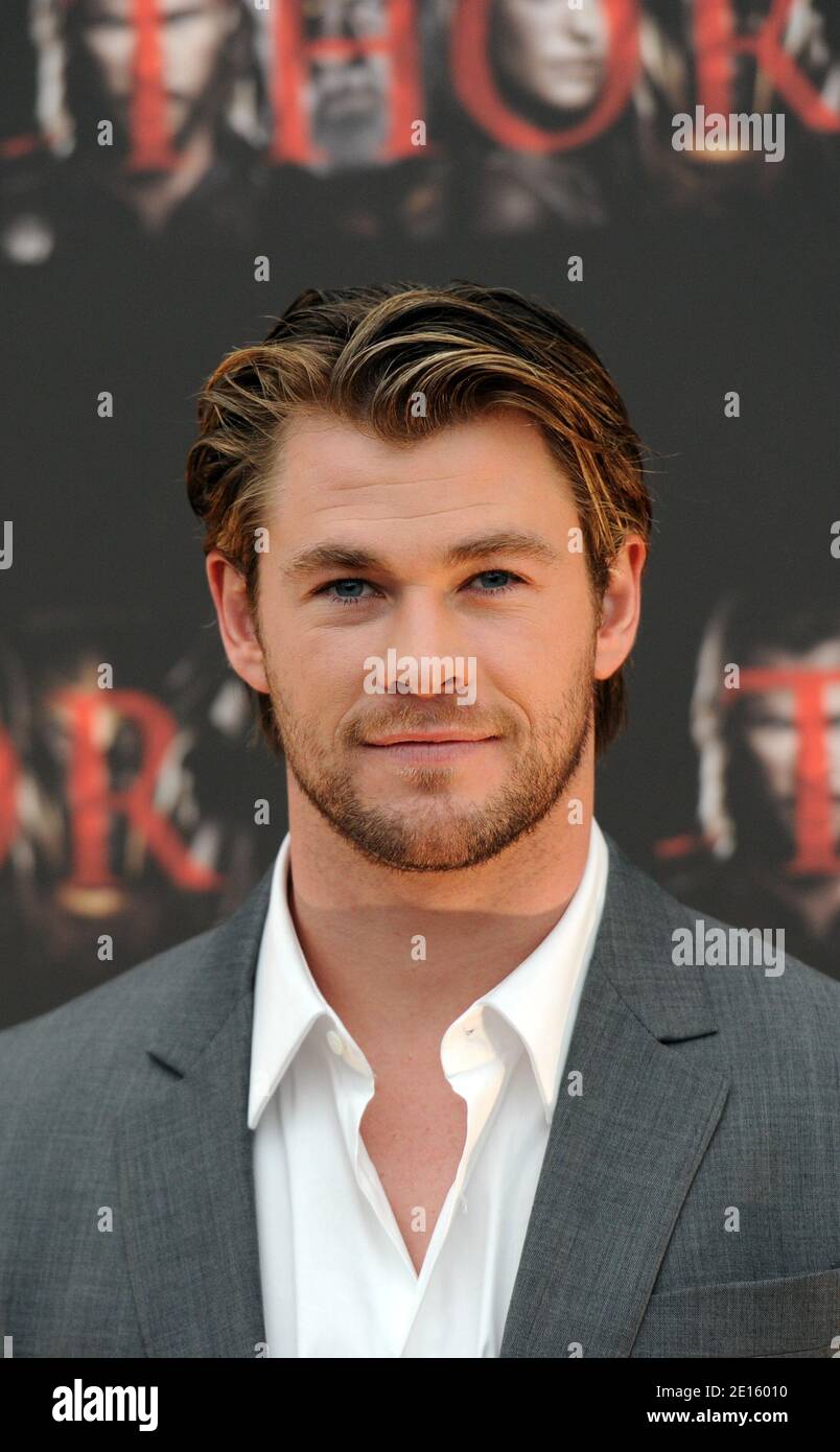 Australian actor Chris Hemsworth attends a photocall for the Italy ...