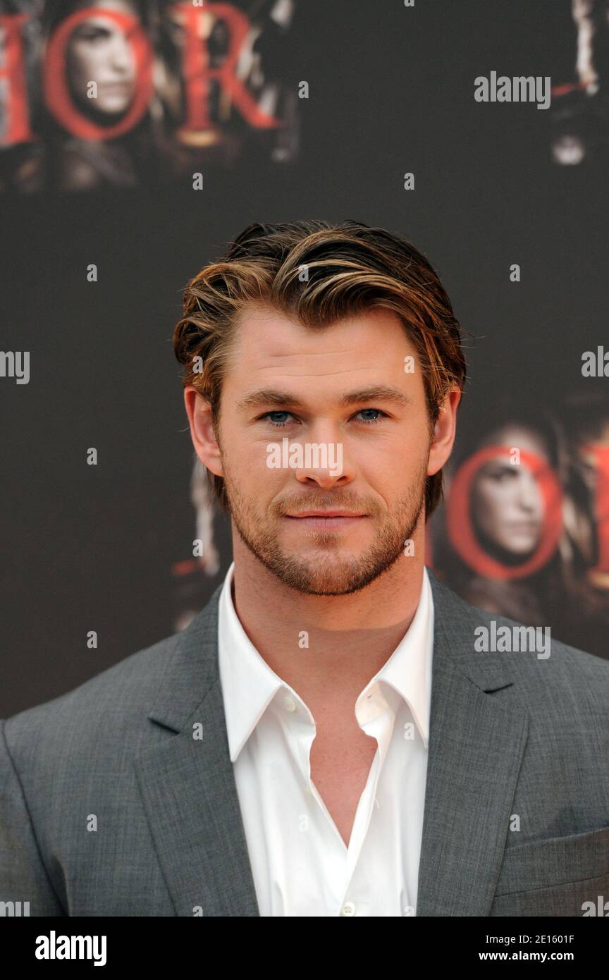 Australian actor Chris Hemsworth attends a photocall for the Italy ...