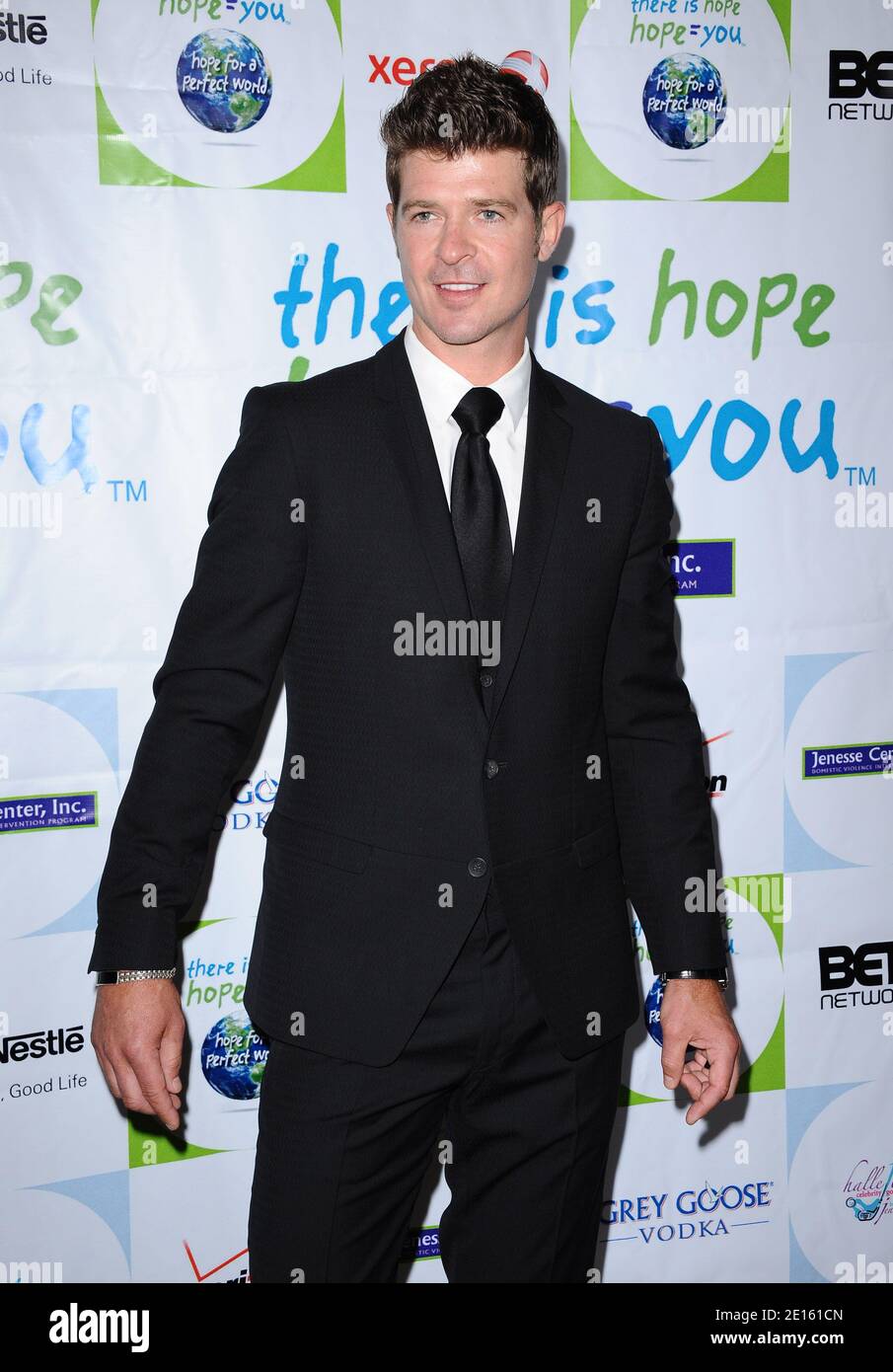 Robin Thicke attends the Silver Rose Awards Gala held at the Beverly ...