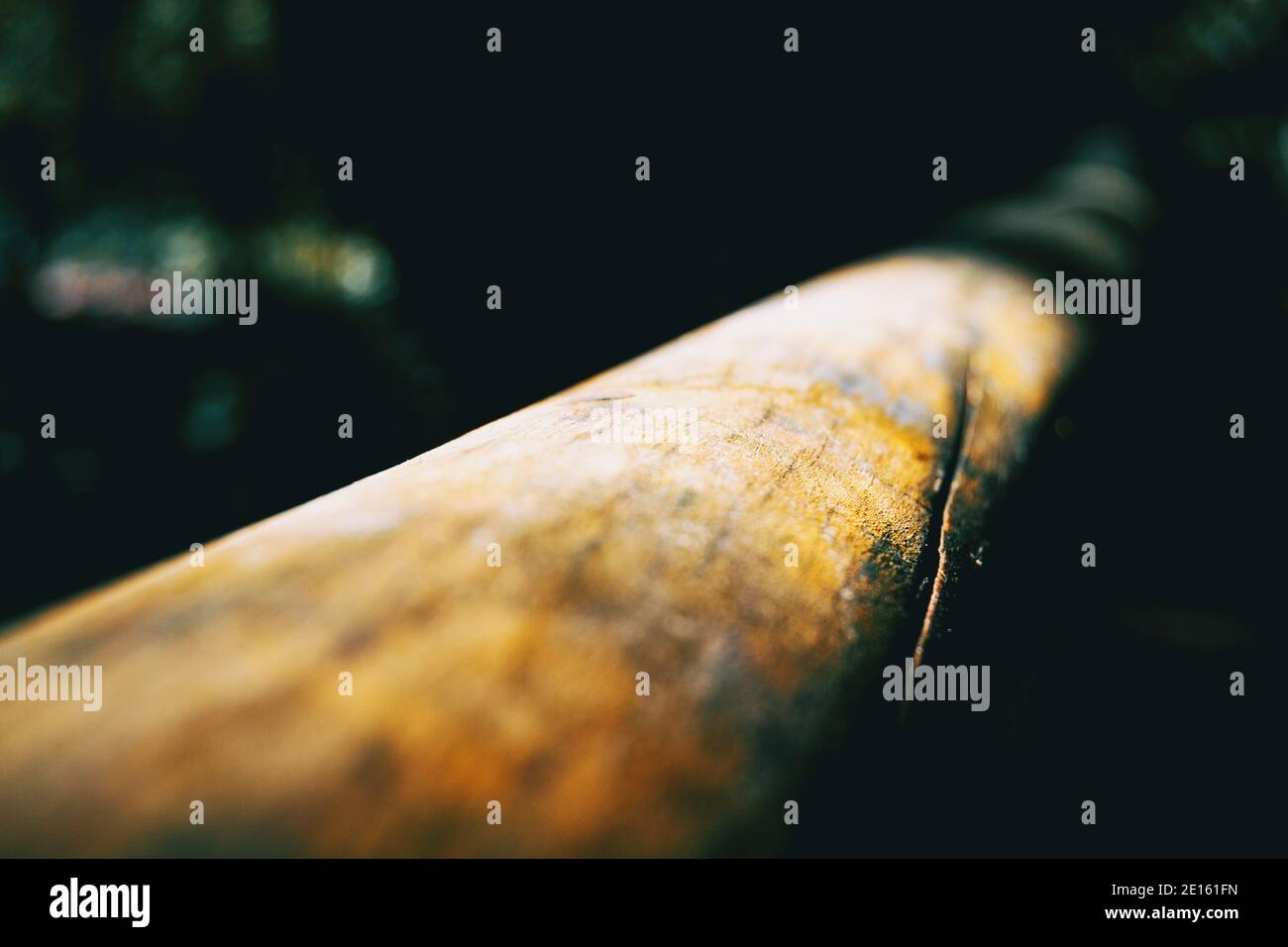 round wooden plank of a fence Stock Photo - Alamy