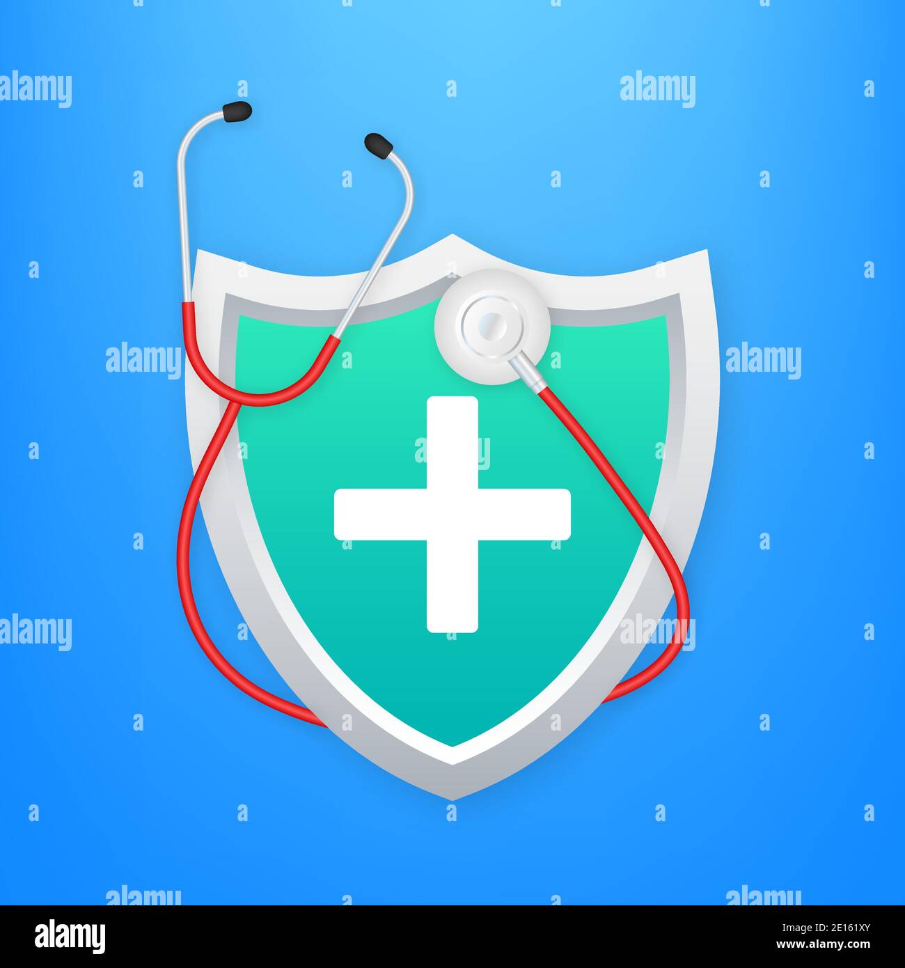 Health insurance. Medical protection, medical insurance concepts. Flat ...