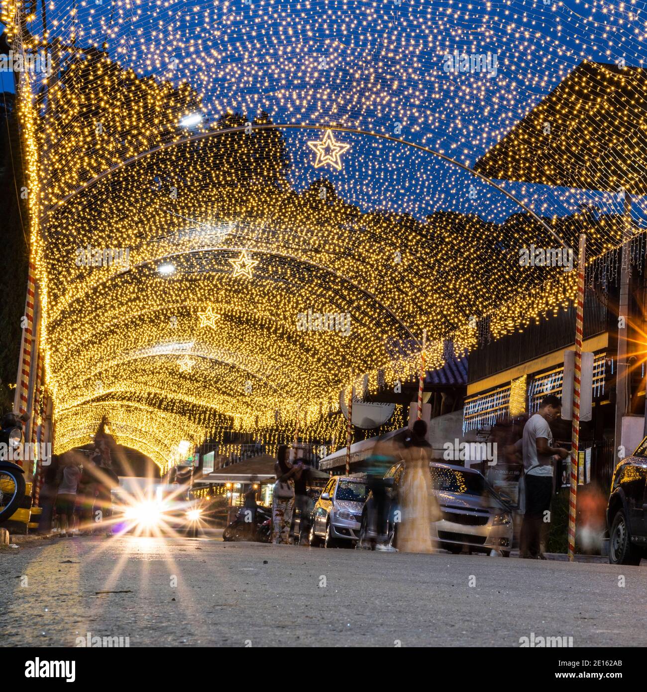 landscape of the city of Penedo, RJ at night Stock Photo - Alamy