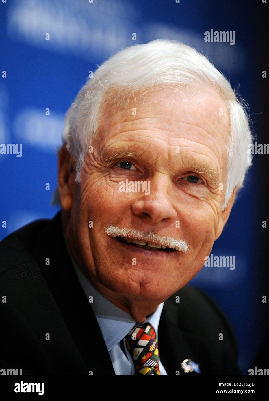 Turner Enterprises CEO and CNN founder Ted Turner speaks at a National ...