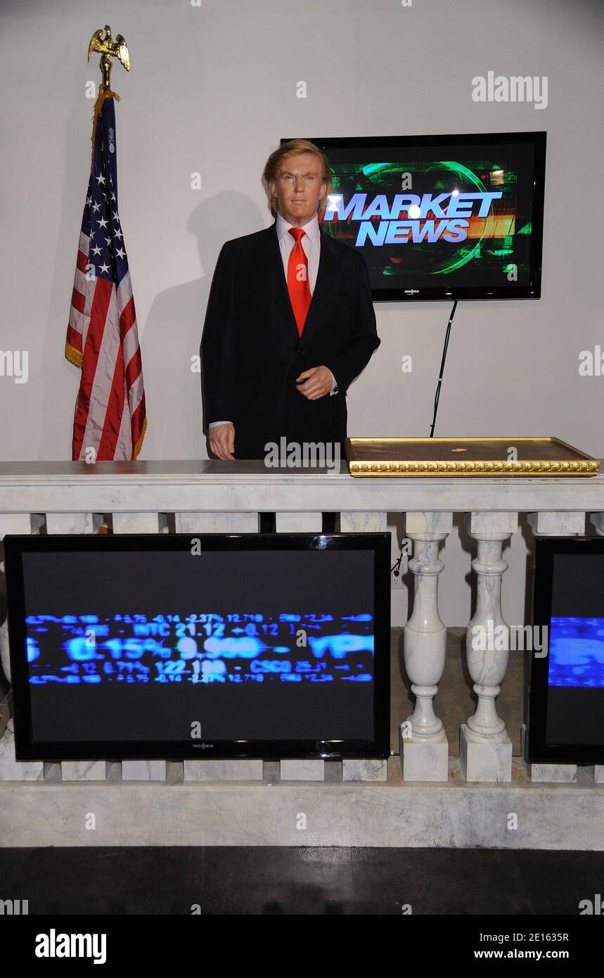 Donald Trump wax figure on display at Madame Tussaud's Wax Museum in New York City on April 20 ...