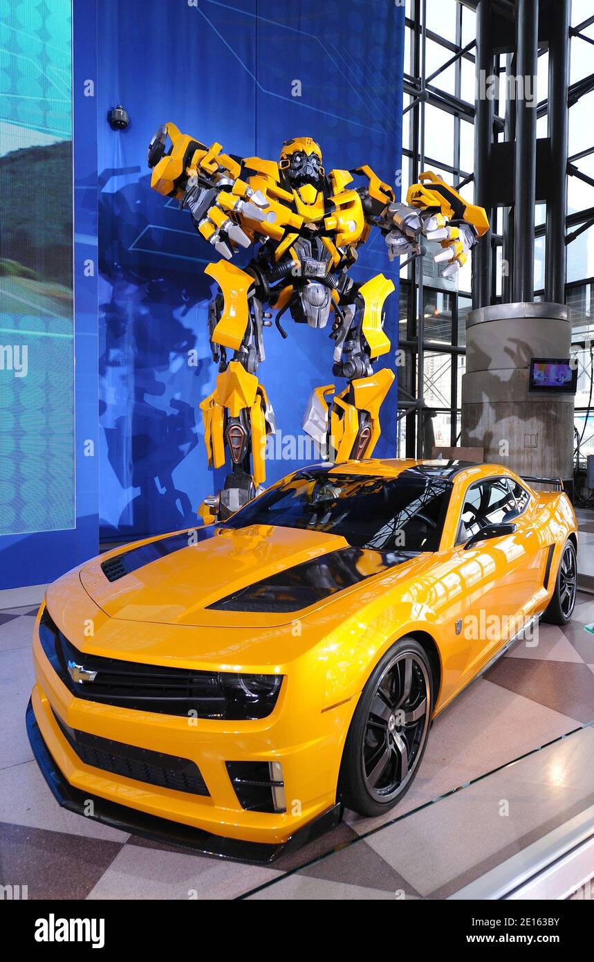 Chevrolet Camaro Bumble bee on display during the '2011 New York ...