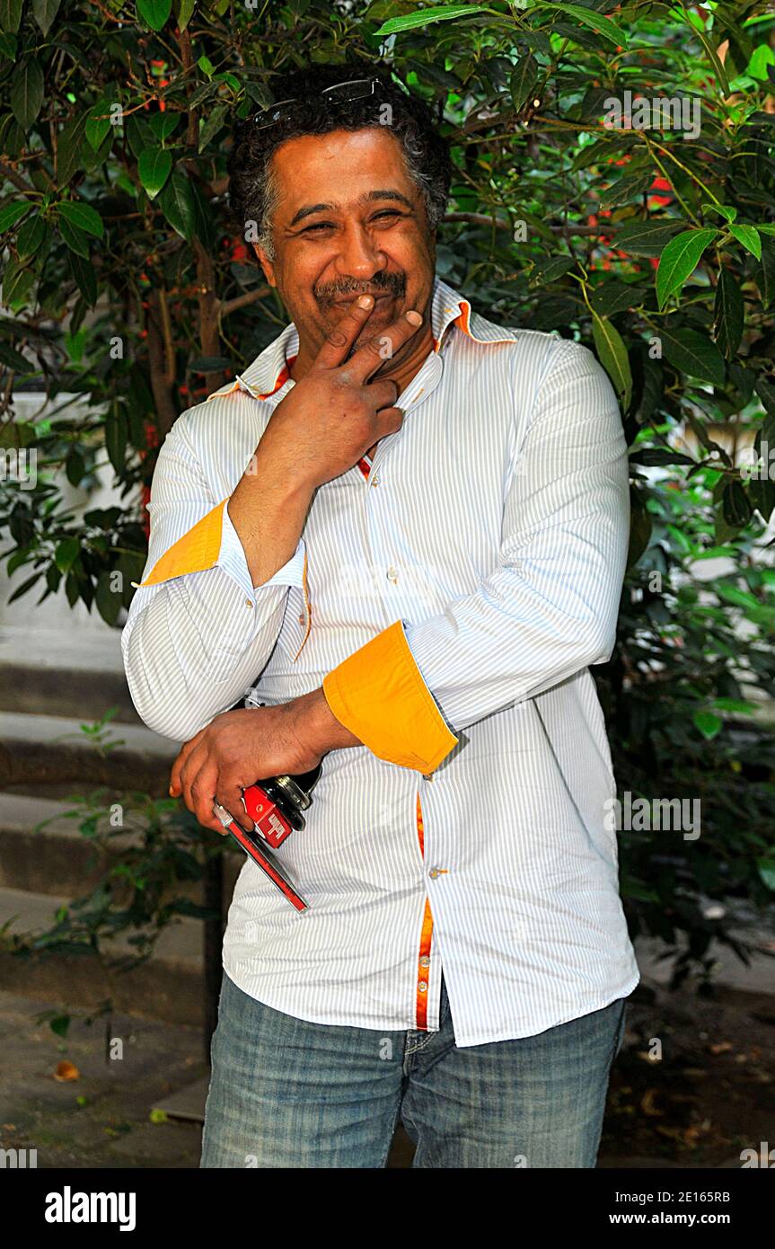 EXCLUSIVE - Algerian singer Khaled poses for our photographer at Africa ...