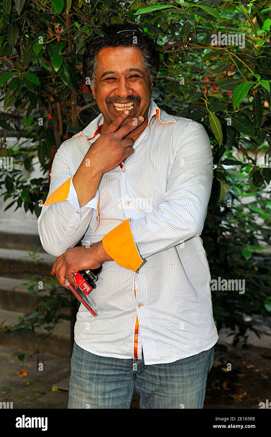 EXCLUSIVE - Algerian singer Khaled poses for our photographer at Africa ...