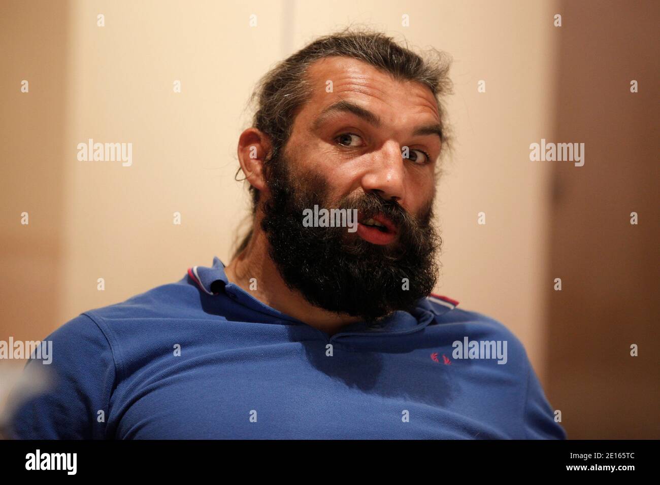 EXCLUSIVE. NO TABLOIDS. French rugby player Sebastien Chabal is ...