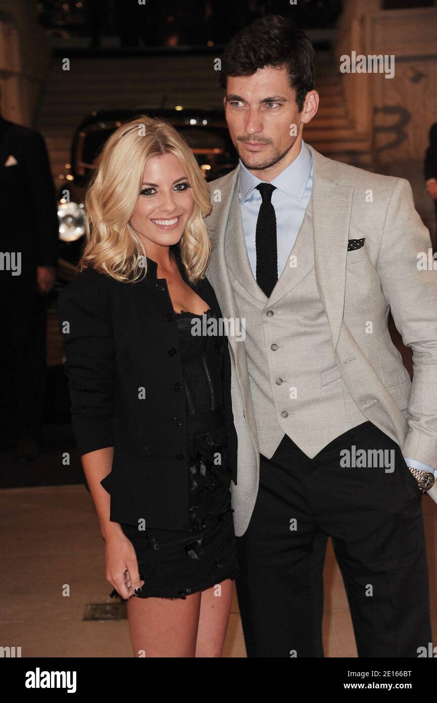 David Gandy and Molly King arrive at the Vintage Cars Exhibition Launch ...