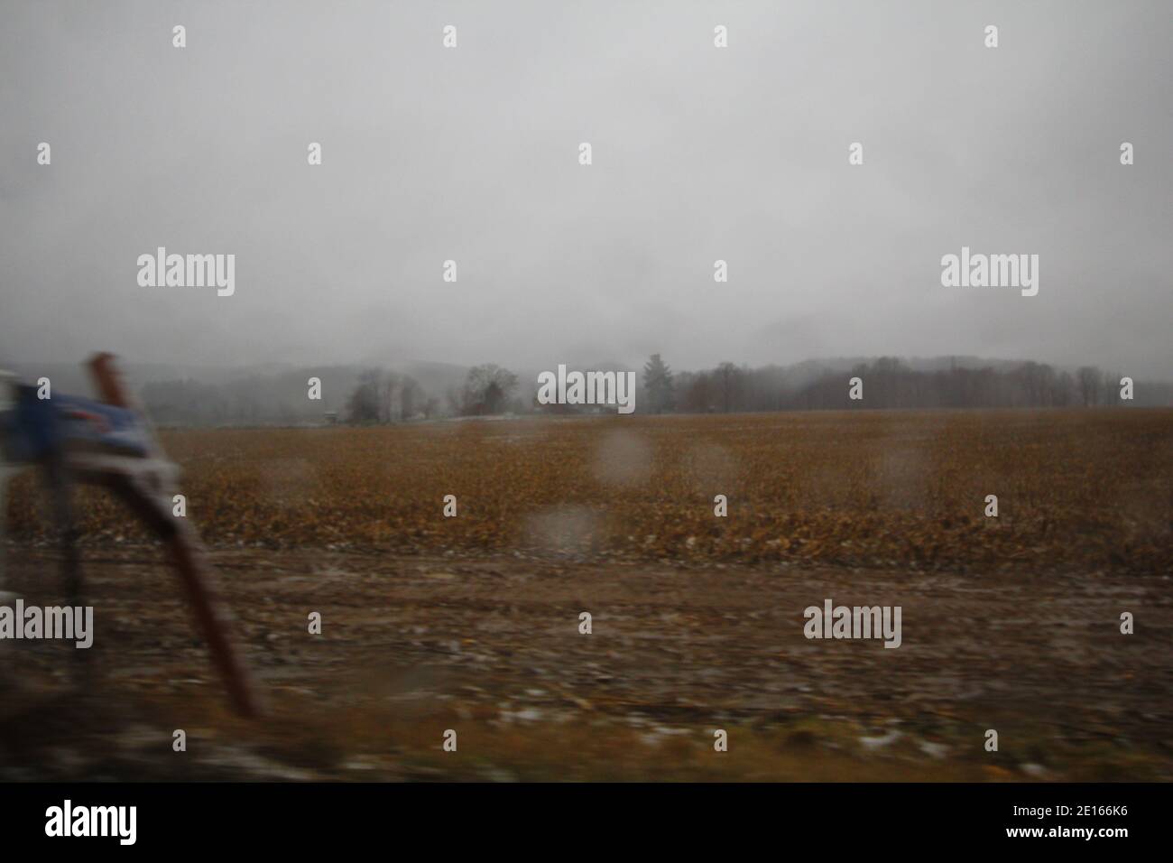 Cold, Wet Winter Day in the Countryside Stock Photo - Alamy