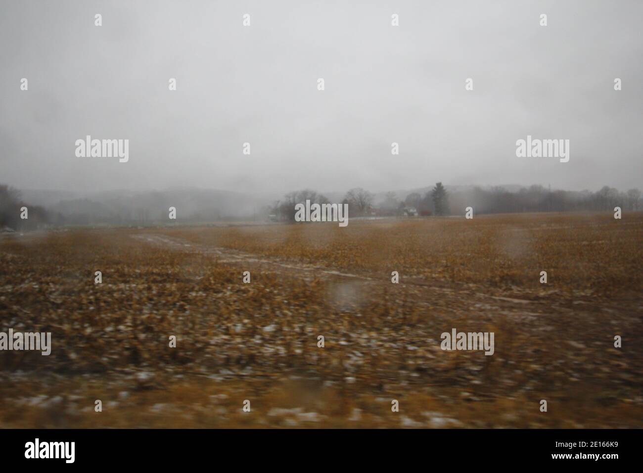 Cold, Wet Winter Day in the Countryside Stock Photo - Alamy