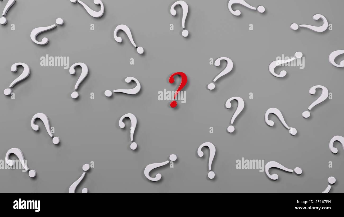 question mark abstract background , 3D rendering Stock Photo - Alamy