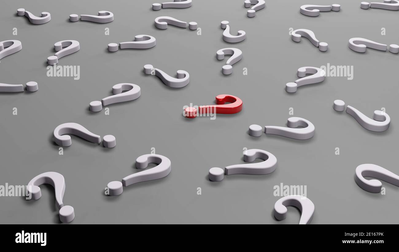question mark abstract background , 3D rendering Stock Photo - Alamy