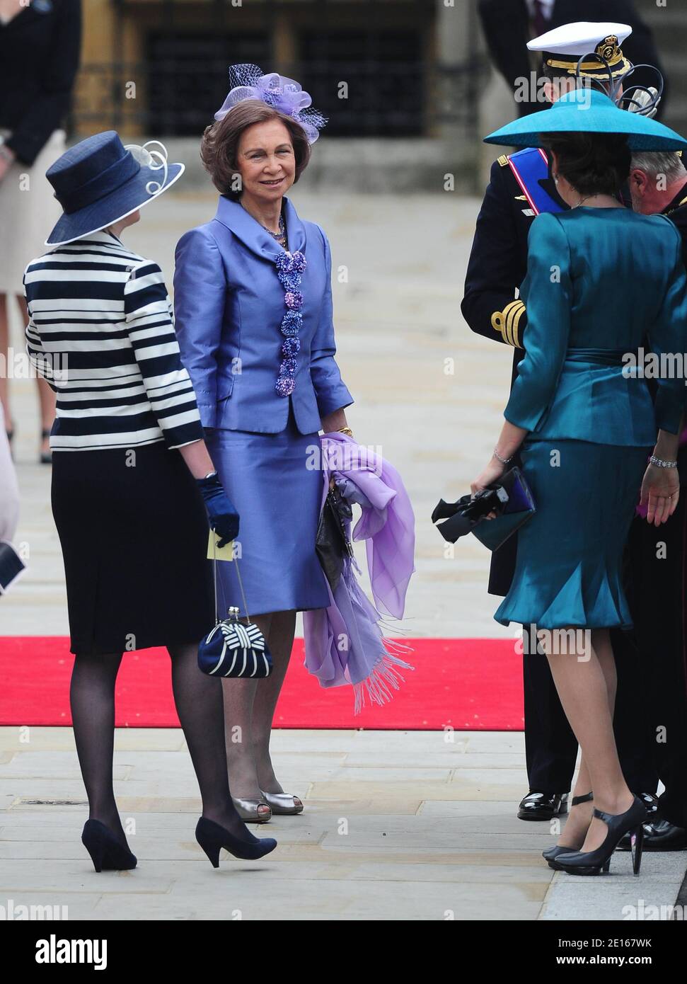 Queen Sofia of Spain, Crown Prince Philippe and Princess Mathilde of ...