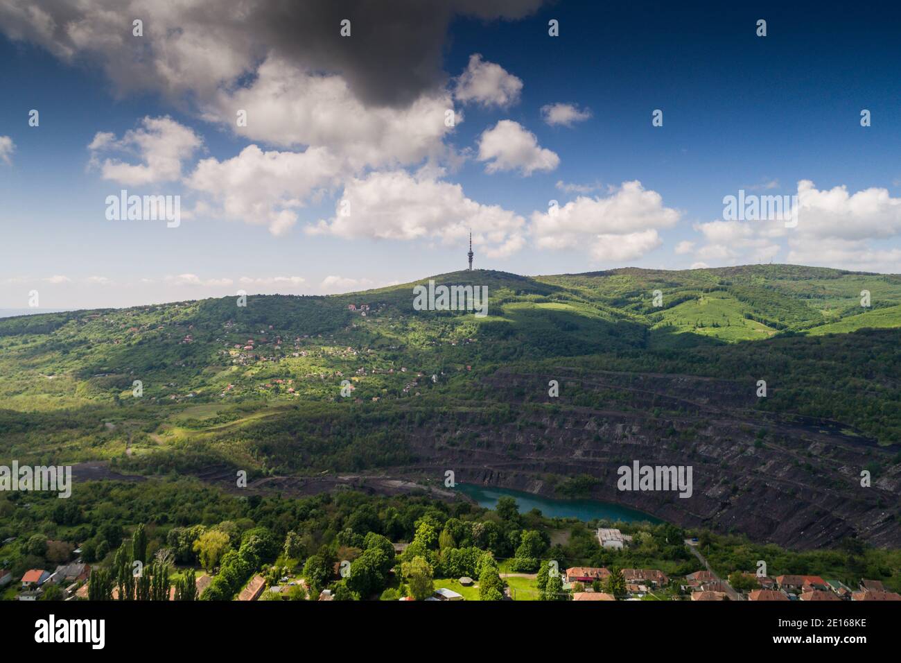 aerial view of Mecsekaerial view of Mecsek, near Pecs hungary Stock ...