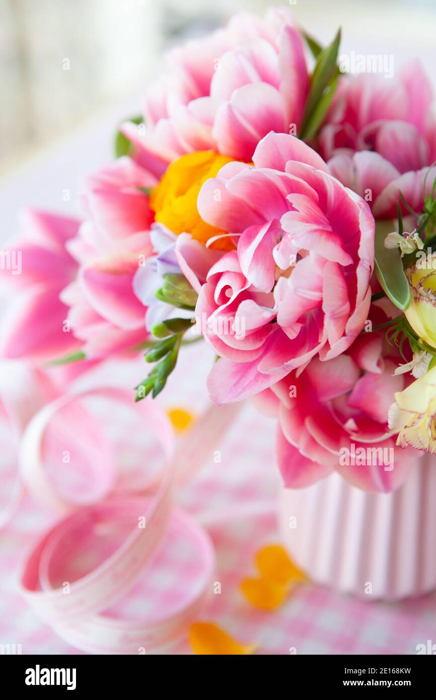 Colorful Spring Flowers Stock Photo - Alamy
