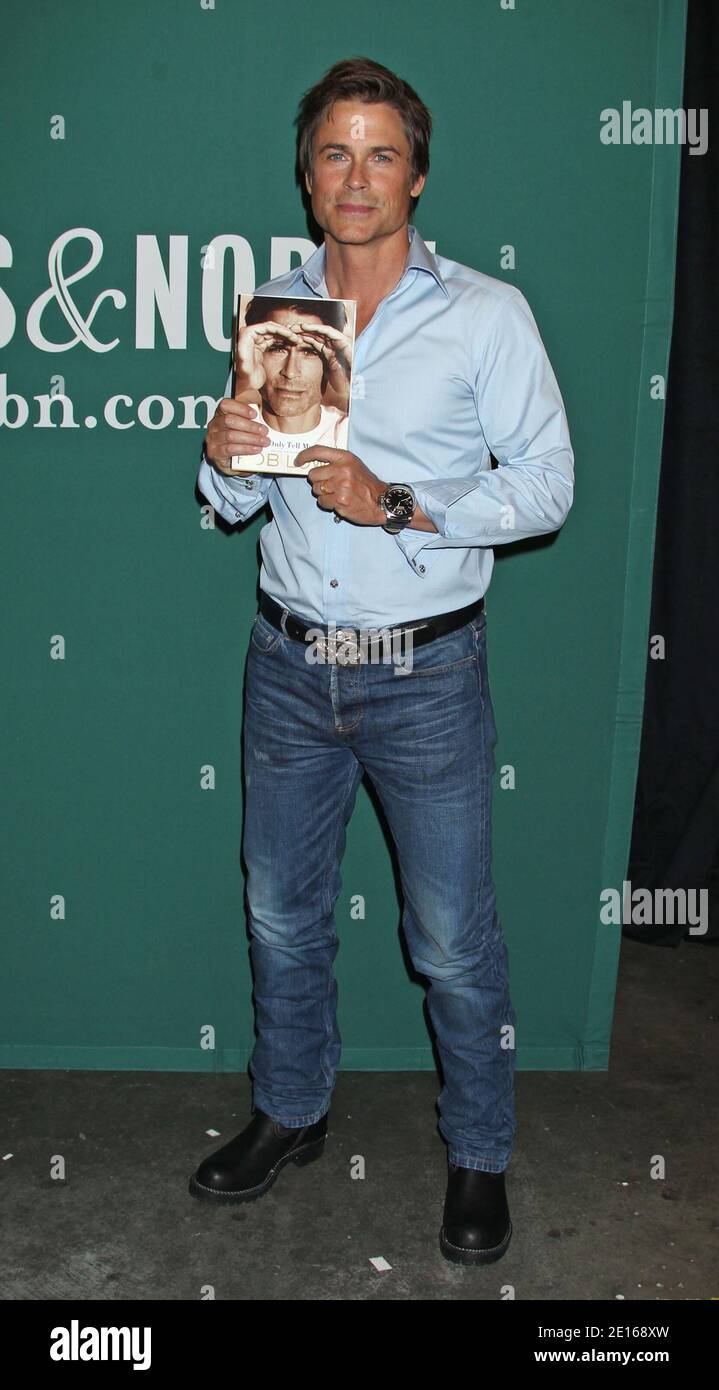 Rob Lowe sign's his new Book titled Stories I Only Tell My Friends at ...