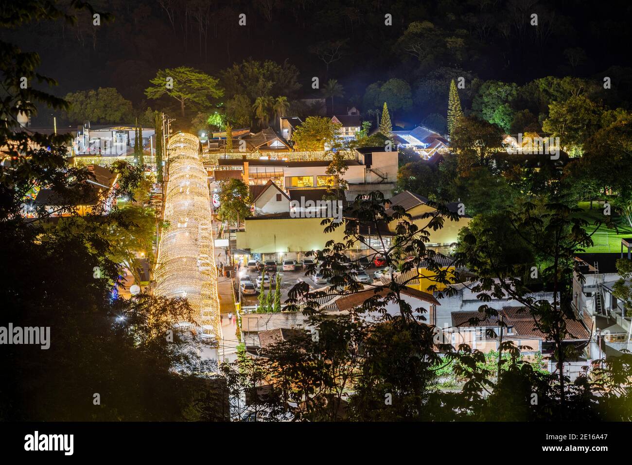 landscape of the city of Penedo, RJ at night Stock Photo - Alamy
