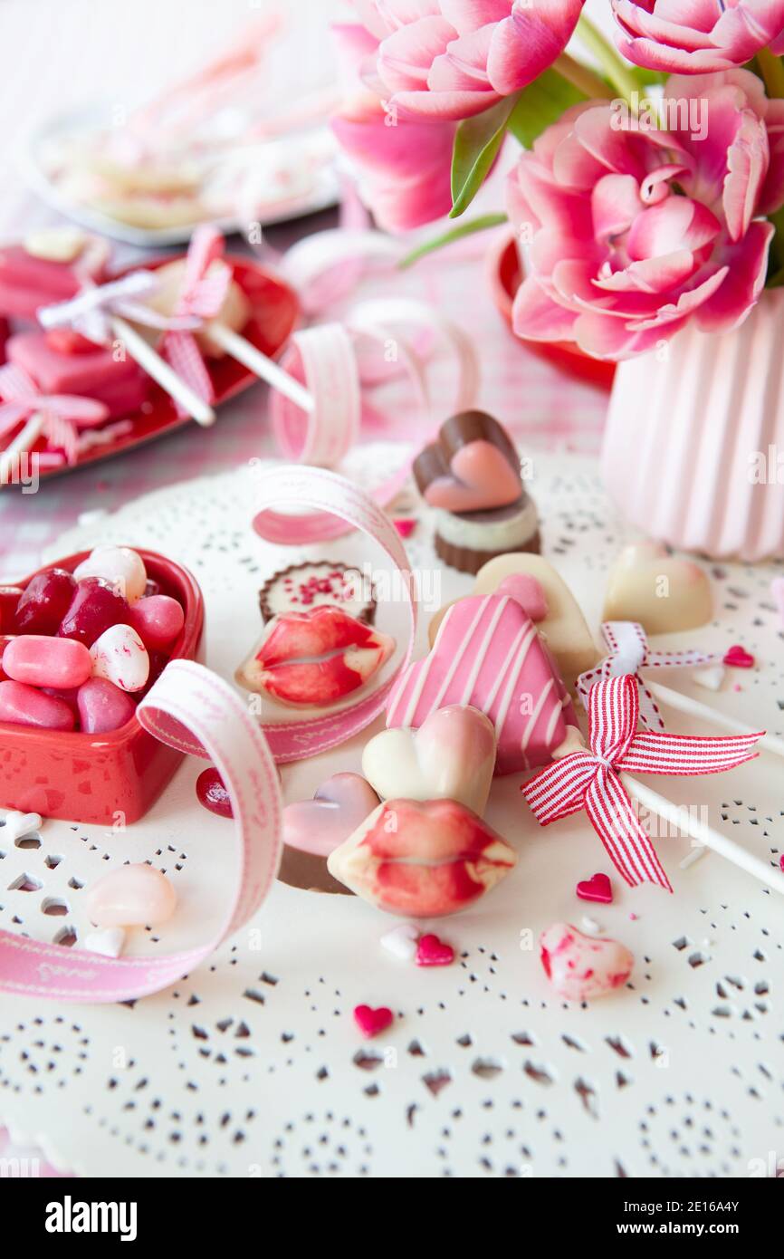 Yummy Sweets And Chocolatesy Stock Photo - Alamy