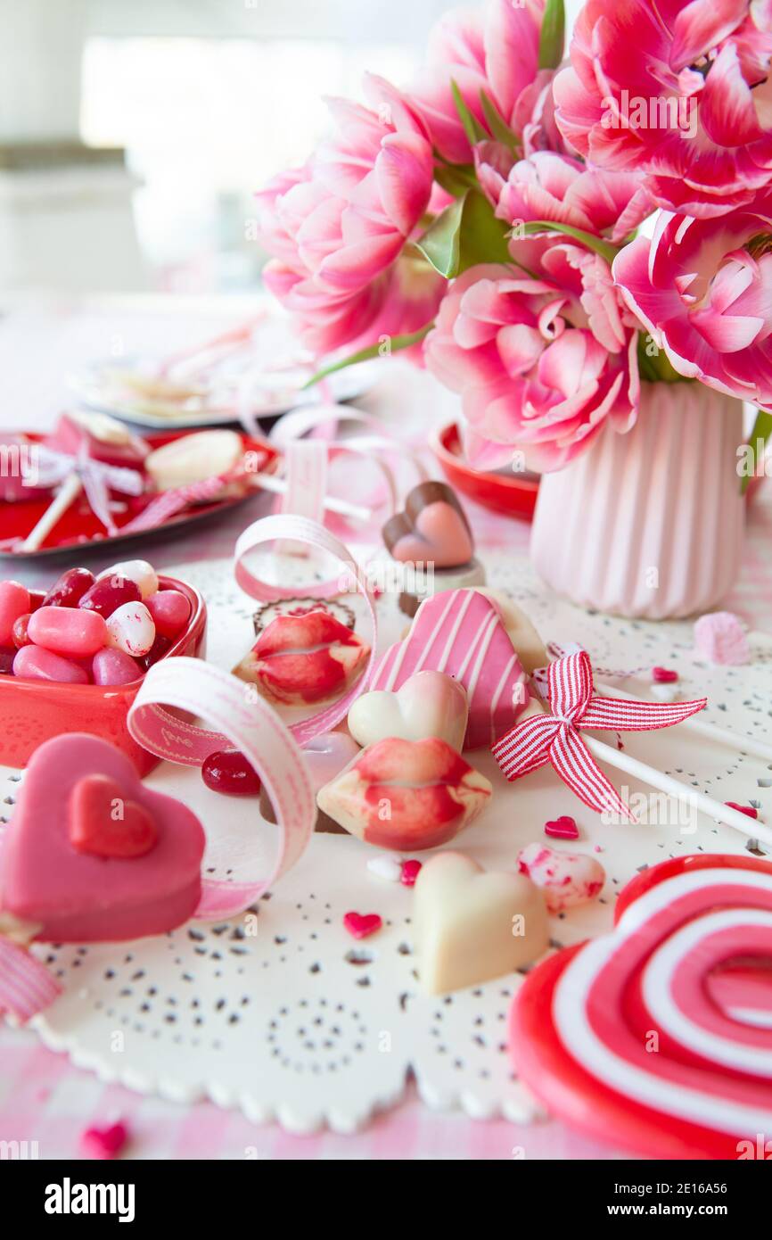 Yummy Sweets And Chocolatesy Stock Photo - Alamy