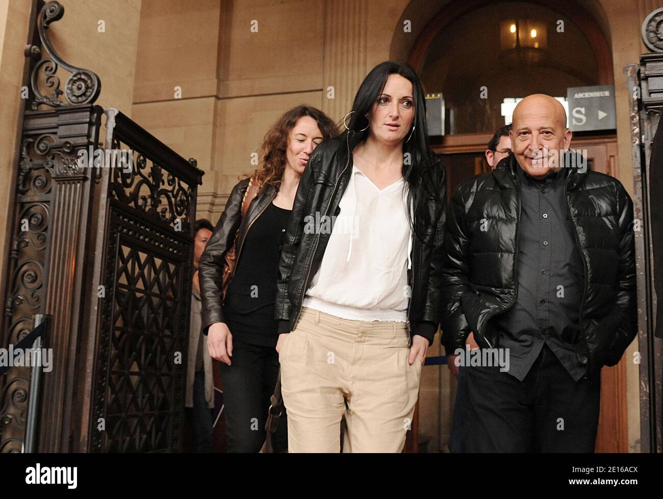 Stephanie Colonna, wife of Yvan Colonna leaves Paris court hall in ...