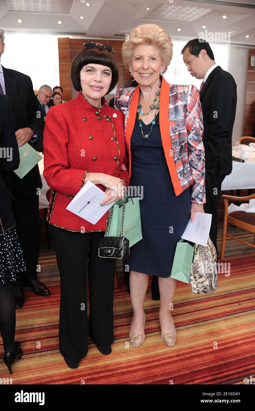 Mireille Mathieu, Helene Carrere d'Encausse attending a French-Chinese ...