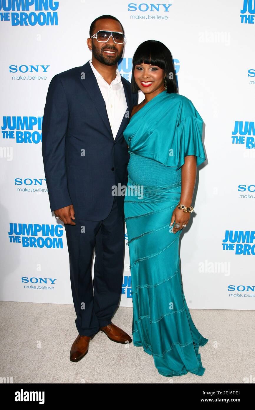 Mike Epps and Michelle McCain arriving at the premiere of the film ...